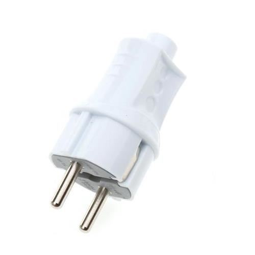 Topraklı Kırılmaz Fiş - Erkek - Beyaz - 520019 | Tekzen